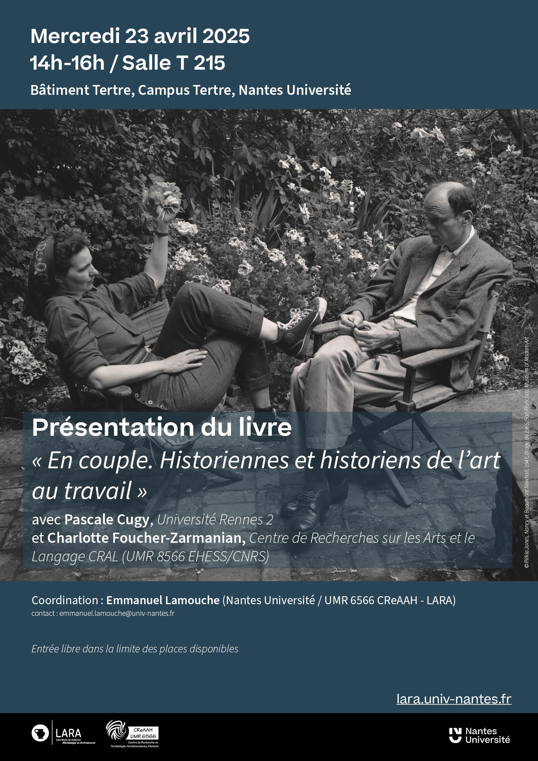 Présentation du livre "En couple. Historiennes et historiens de l'art ...